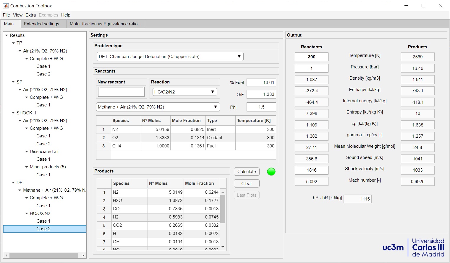 Development and validation of a new MATLAB/GUI based thermochemical code | Alberto Cuadra-Lara